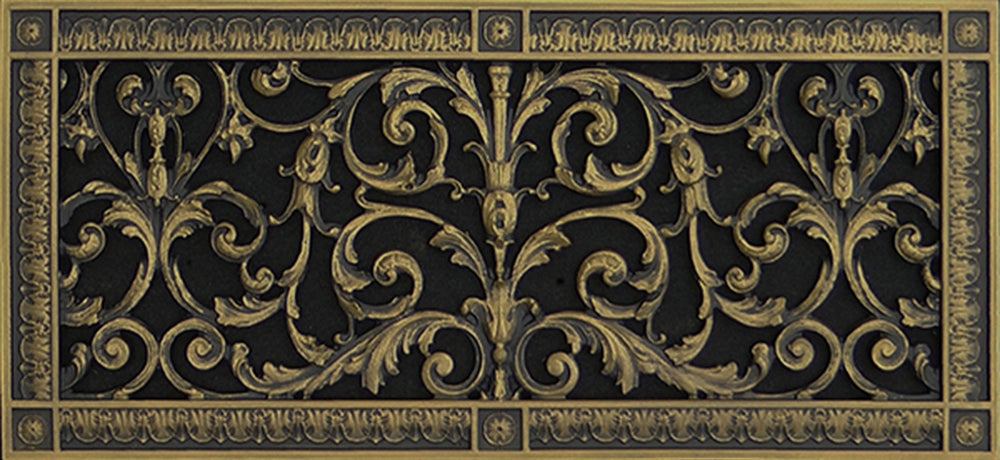 French Style-Louis XIV Grille: Covers an 8"x20" Duct/Opening | Vent Co ...